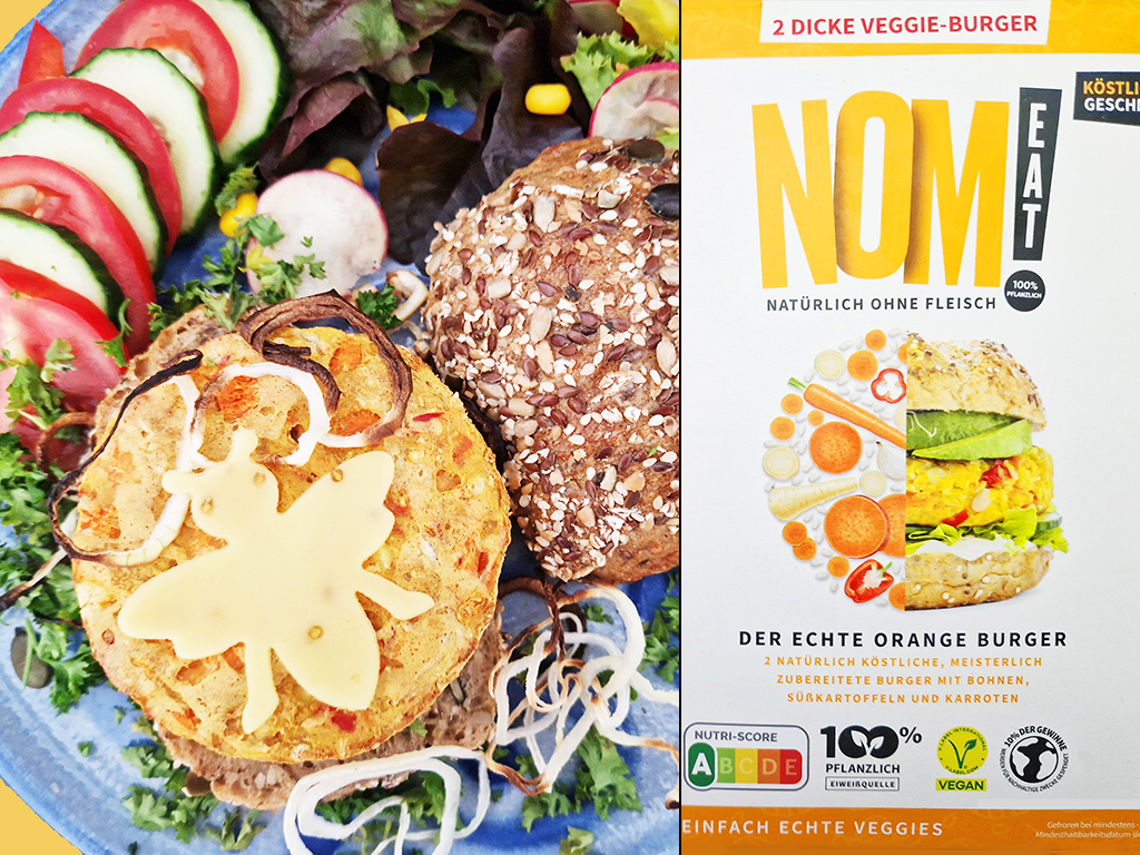 NOM Eat | Der echte orange Burger